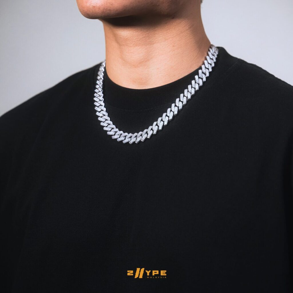 Iced-Out Prong Cuban Link Chain 13mm - 2HYPE MALAYSIA