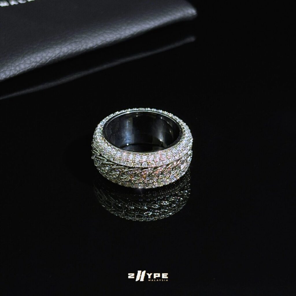 Iced Spinning Cuban Ring - 2HYPE MALAYSIA